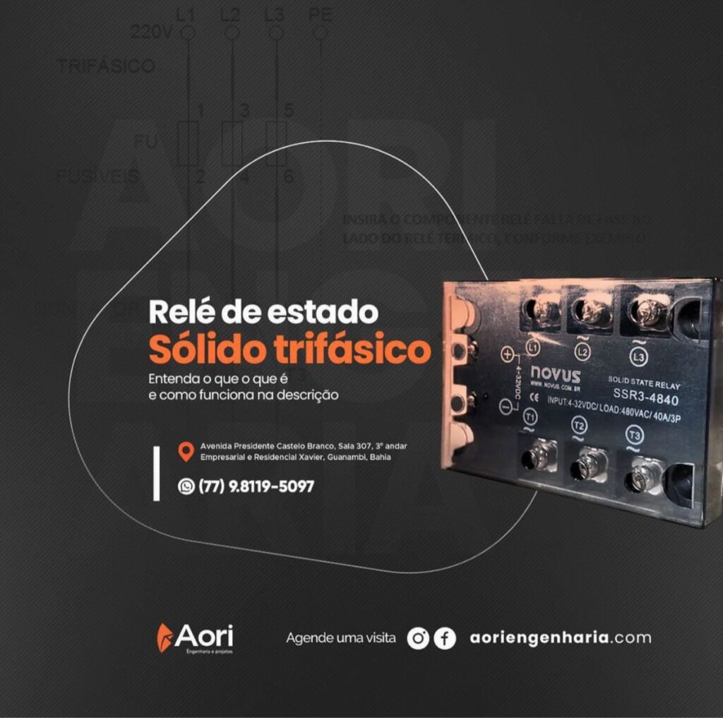 Relé de estado sólido trifásico. – Aori Engenharia e Projetos